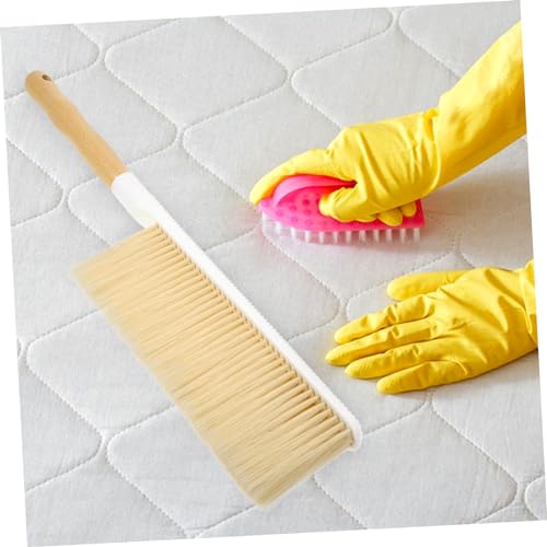 NOLITOY Dust Brush Soft Bristle Hair Brush Soft Brush Whisk Brooms Brush Grubber Carpet Cleaning Brush Cleaning Brushes for Household Use Hair Broom Handheld Broom Sofa Brush Beige The Pet