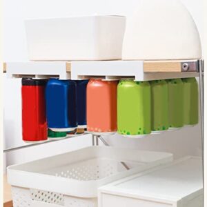 Argzm Beer and Drink Storage Rack for Fridge Convenient Refrigerator Beverages Slide Under Shelf Beer Cans Container