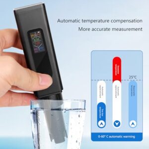 Comprehensive Water Monitors 5 In 1 Salinities Temperature Meter Simple Use Upgrades For Drinking Water Testing