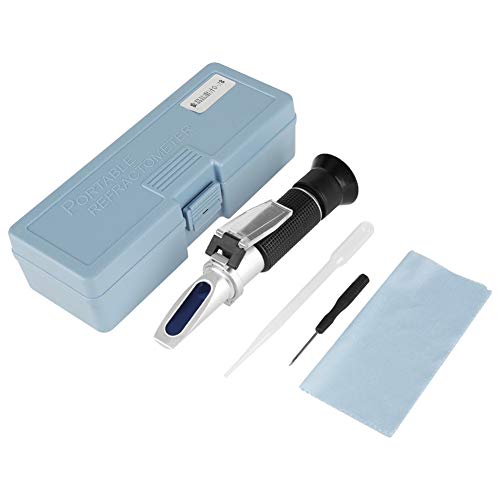 Professional Salinometer Refractometer, Food Salinity Tester Meter, 0 28% Accurate Measurement, with Automatic Temperature Compensation, Clear Calibration for Easy Reading, Non