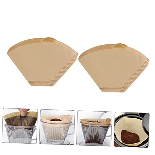 FUNOMOCYA 80pcs Coffee Fan Filter Coffee Filter Coffee Filters 2 Espresso Makers Filters Portable Coffee Sector Filter Coffe Filter Tea Filter Coffee Strainer Tea Strainers Paper