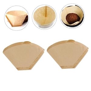 FUNOMOCYA 80pcs Coffee Fan Filter Coffee Filter Coffee Filters 2 Espresso Makers Filters Portable Coffee Sector Filter Coffe Filter Tea Filter Coffee Strainer Tea Strainers Paper