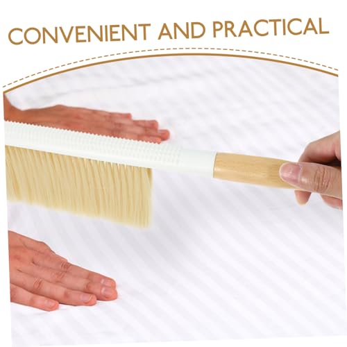 NOLITOY Dust Brush Soft Bristle Hair Brush Soft Brush Whisk Brooms Brush Grubber Carpet Cleaning Brush Cleaning Brushes for Household Use Hair Broom Handheld Broom Sofa Brush Beige The Pet