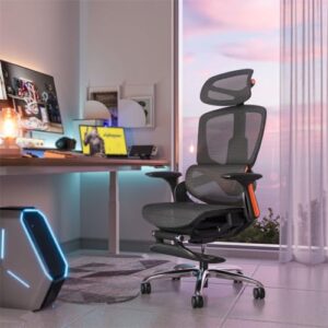 ZSLKDL Computer Chair Sedentary Office Chair Foot Pedal Esports Chair Backrest Lift Chair