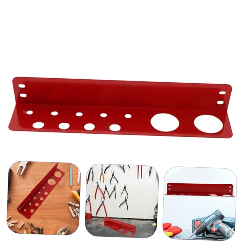 SEWOART Shelf for Garage Tool Hardware Storage Rack Red Steel Hardware Tool Organizer Warehouse Tool Shelf