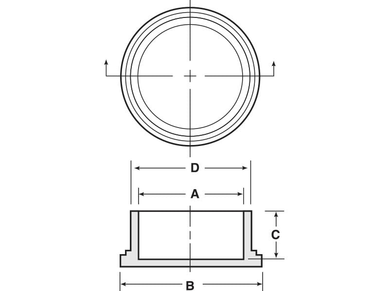 Caplugs EC-14 EC Series – Plastic Cap for Threaded Connectors, 40 Pack, Red LD-PE, Nominal Thread Size 7/8" Flanged, Protective Closures, Dirt and Moisture Seals, Finishing, Masking, Easy Removal