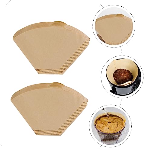 FUNOMOCYA 80pcs Coffee Fan Filter Coffee Filter Coffee Filters 2 Espresso Makers Filters Portable Coffee Sector Filter Coffe Filter Tea Filter Coffee Strainer Tea Strainers Paper