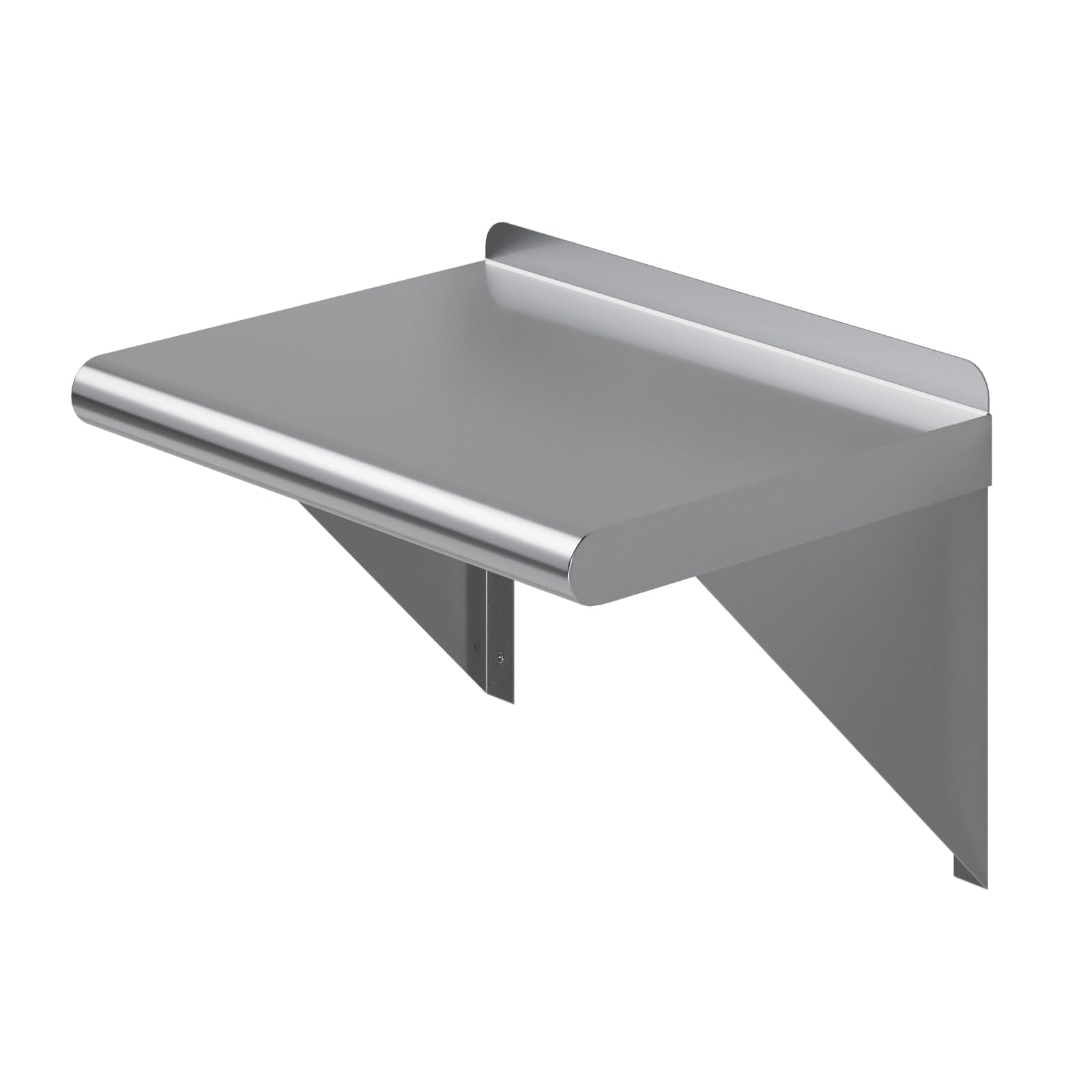 AmGood 12 in. x 16 in. Stainless Steel Wall Shelf | NSF Certified | Appliance & Equipment Metal Shelving | Kitchen, Restaurant, Garage, Laundry, Utility Room