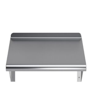 AmGood 12 in. x 16 in. Stainless Steel Wall Shelf | NSF Certified | Appliance & Equipment Metal Shelving | Kitchen, Restaurant, Garage, Laundry, Utility Room