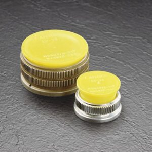 Caplugs EP-8 EP Series – Plastic Plug for Threaded Connectors, 40 Pack, Yellow LD-PE, Nominal Thread Size 1/2"-28 Flanged, Dust & Impact Protection, Fit Smooth Cylindrical Surfaces, Easy Removal