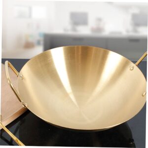 Garneck Amphora Golden Pot Frying Pan Ramyun Pot Ramen Noodles Pan Soup Pan Seafood Making Seafood Pot Cooking Utensil Stainless Pot Golden Ramen Pot Omelet Paella Pans Stainless Steel