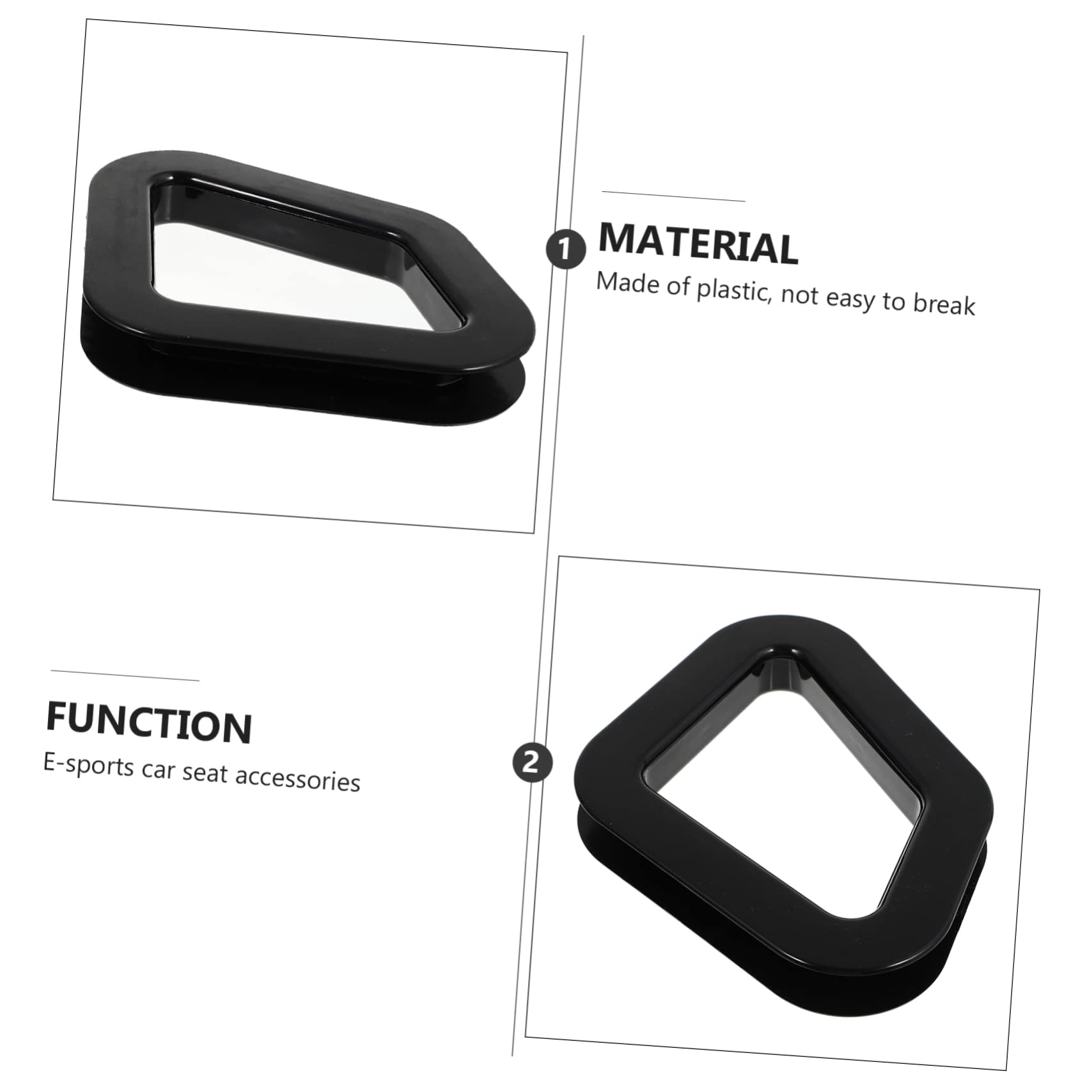 WHAMVOX 4pcs Chair Buckle Mountings of Office Revolving Chair Domestic Chair Accessories Chair Fittings Office Chairs Video Game Chair E- Sports Game Chair Mounting Cybercaf Plastic Black