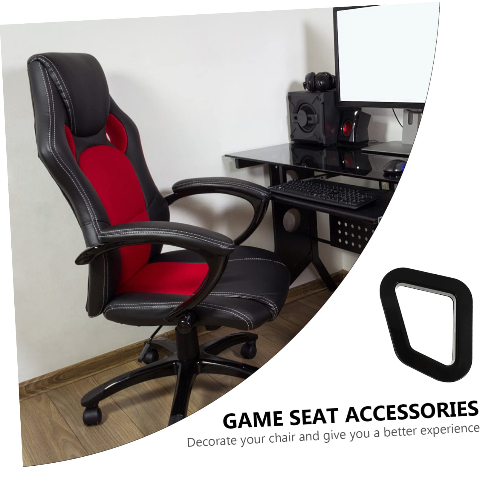 WHAMVOX 4pcs Chair Buckle Mountings of Office Revolving Chair Domestic Chair Accessories Chair Fittings Office Chairs Video Game Chair E- Sports Game Chair Mounting Cybercaf Plastic Black