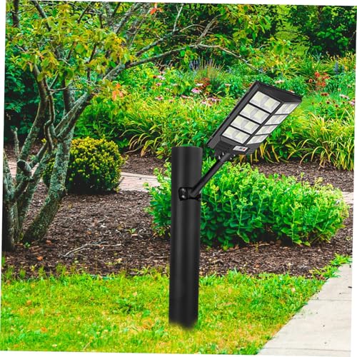 OFFSCH 1 Set Solar Street Light Bracket Street Light Pole Light Mount Street Light Accessory Solar Spotlight Solar Spot Light Pole Light Supplies Solar Light Poles Black Galvanized Steel