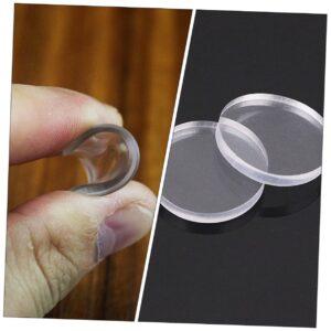 CRILSTYLEO 30pcs Gasket Clear Desk Protector Furniture Gripper Table Protector Pad Anti-Slip Pads Non Furniture Pad Cabinet Buffer Pad Flooring Spacers Furniture Bumper Pad Transparent Rubber