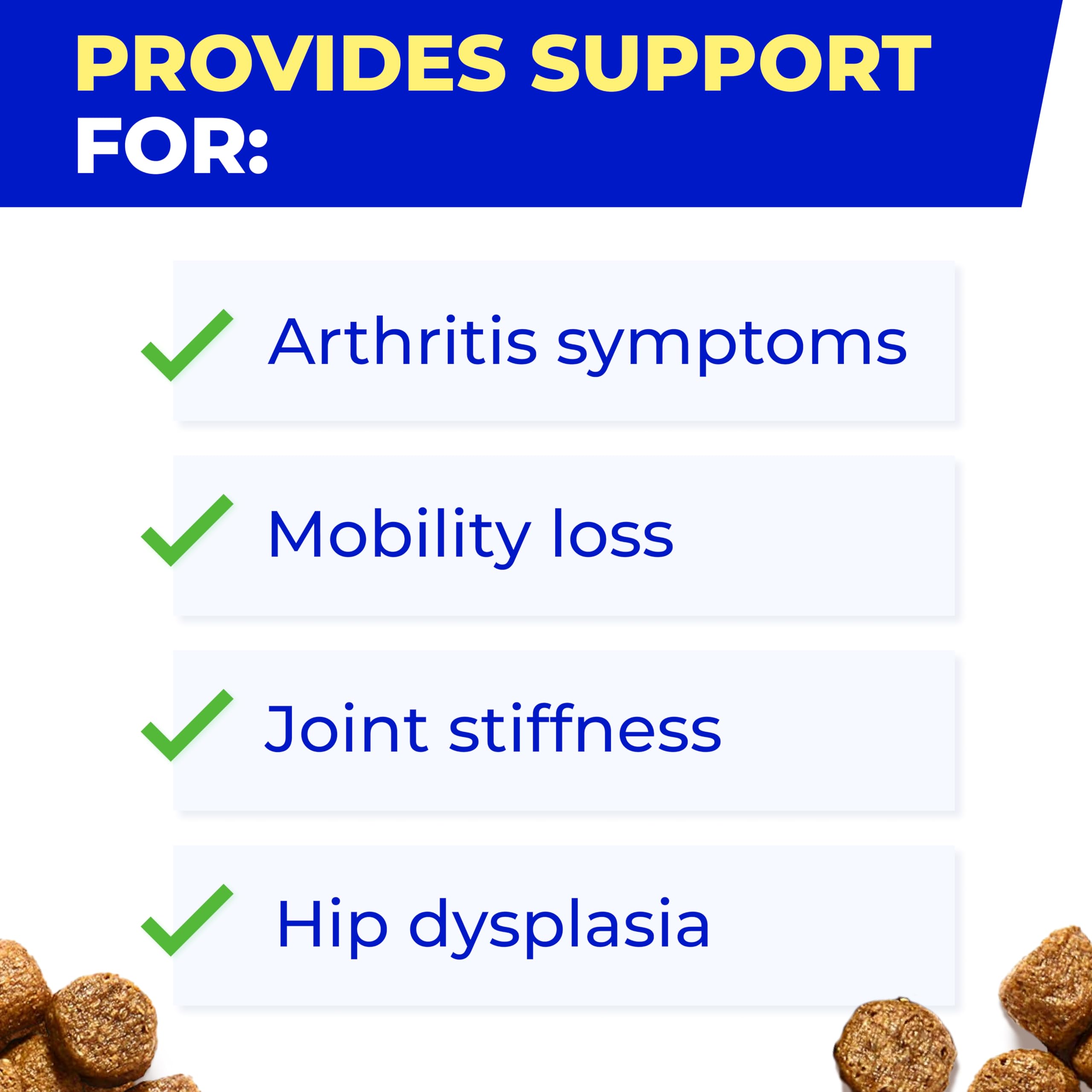 PAWFECTCHEW Pawfect Mobility - Glucosamine Treats for Dogs - Hip & Joint Health Supplement Chews w/Omega-3, Chondroitin, MSM - Made in USA - Joint Pain Relief - Hip & Joint Care - 120ct