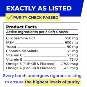 PAWFECTCHEW Pawfect Mobility - Glucosamine Treats for Dogs - Hip & Joint Health Supplement Chews w/Omega-3, Chondroitin, MSM - Made in USA - Joint Pain Relief - Hip & Joint Care - 120ct