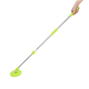 Hemoton 2pcs Rotating Mop Rod Mop Handles Telescopic Mop Handle Stick Domestic Straight Mop Rods Mop Handle Replacement Stick Commercial Cleaning Mop Handle Mop Poles Green Stainless Steel