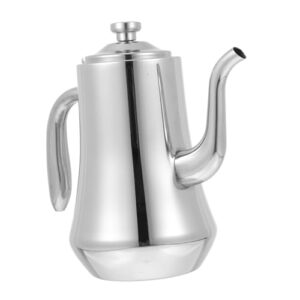 pamingono 1pc kettle oil dispenser coffee espresso maker coffee dispenser japanese teapot coffee pot coffee maker for camping vinegar espresso machines for home stainless steel grey