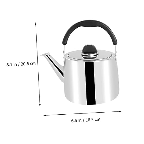 FELTECHELECTR Pot Thermal Coffee Stovetop Kettle Coffee Stovetop Coffee Dispenser Gas Whistling Kettle Coffee Espresso Maker Microwave Small Tea Kettle Basket Bottle Plastic Silver