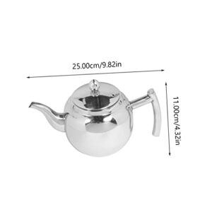 FUNOMOCYA 1pc Stainless Steel Teapot Tea Strainer Heating Teakettle for Gas Stove Tea Kettle with Filter Coffee Espresso Machine Tea Infuser Teapot Espresso Maker Pot Home Espresso Machine