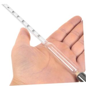 CHILDWEET Hydrometer Mud Making Supplies Petroleum Meter Liquid Measuring Device Liquid Tester for Liquid Measuring Tools Liquidometer Liquid Meter Measure Tool Distilling Supplies Glass