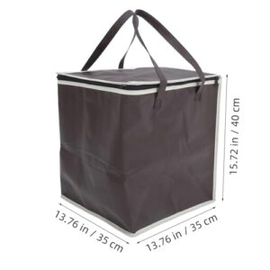 SOLUSTRE Crock Insulated Bag Insulated Tote Bag Insulated Lunch Bag Pizza Insulated Bag Pizza Carrier Bag Grocery Shopping Bags Insulated Catering Bag Grocery Bags Insulated Cloth Coffee