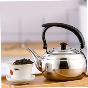 CRAFTHROU Stainless Steel Teapot Coffee Filtration Teapot Portable Tea Kettle Stove Kettle Multi-function Tea Kettle Retro Espresso Machine Stainless Water Kettle Portable Kettle Silver