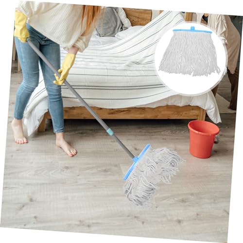 KOMBIUDA Replaceable Mop Head Cleaning Mop Head Mop Refill Vintage Mop Water Absorption Mop Commercial Mop Heads Mop Head Refill Mop Replacement Parts Industrial Mop Heads Mop Pads Plastic