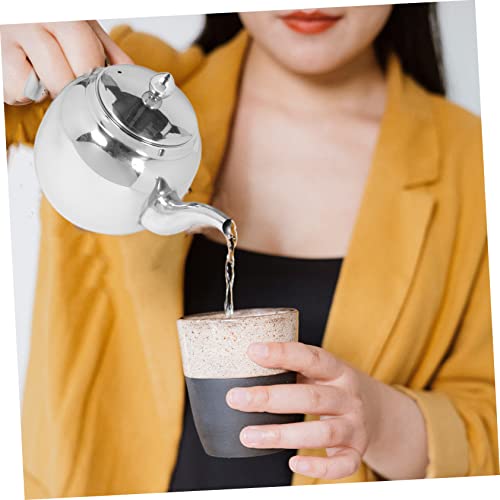 FUNOMOCYA 1pc Stainless Steel Teapot Tea Strainer Heating Teakettle for Gas Stove Tea Kettle with Filter Coffee Espresso Machine Tea Infuser Teapot Espresso Maker Pot Home Espresso Machine