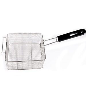 junxian deep frying basket stainless steel frying basket with handle food basket square hanging removable filter fryer frying net