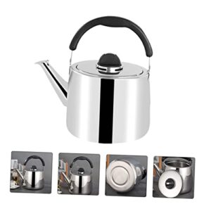 FELTECHELECTR Pot Thermal Coffee Stovetop Kettle Coffee Stovetop Coffee Dispenser Gas Whistling Kettle Coffee Espresso Maker Microwave Small Tea Kettle Basket Bottle Plastic Silver