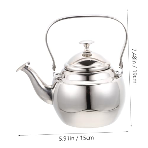 Stainless Steel Kettle Coffee Machine Espresso Machines for Kettle Heating Teakettle for Gas Stove Teakettle for Induction Cooker Tea Kettle with Infuser Boiled Teapot Mikinona