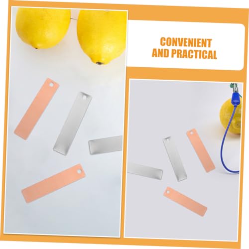 PLAFOPE 1 Set Battery Electrode Sheet Batteries DIY Fruit Battery Materials Zinc Electrode Strip Anode for Zinc Plating Zinc Strip Experiment Supplies Anode for Zinc Electroplating Copper