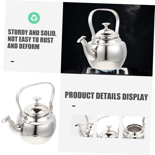 Stainless Steel Kettle Coffee Machine Espresso Machines for Kettle Heating Teakettle for Gas Stove Teakettle for Induction Cooker Tea Kettle with Infuser Boiled Teapot Mikinona