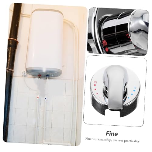 SEWOART Water Heater Mixing Valve Bathtub Decor Shower Valve Bathroom Trim Kit Temp Valve Shower Valve Temperature Mixing Valve Single Handle Shower Handle Trim Alloy Silver