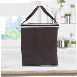 SOLUSTRE Crock Insulated Bag Insulated Tote Bag Insulated Lunch Bag Pizza Insulated Bag Pizza Carrier Bag Grocery Shopping Bags Insulated Catering Bag Grocery Bags Insulated Cloth Coffee