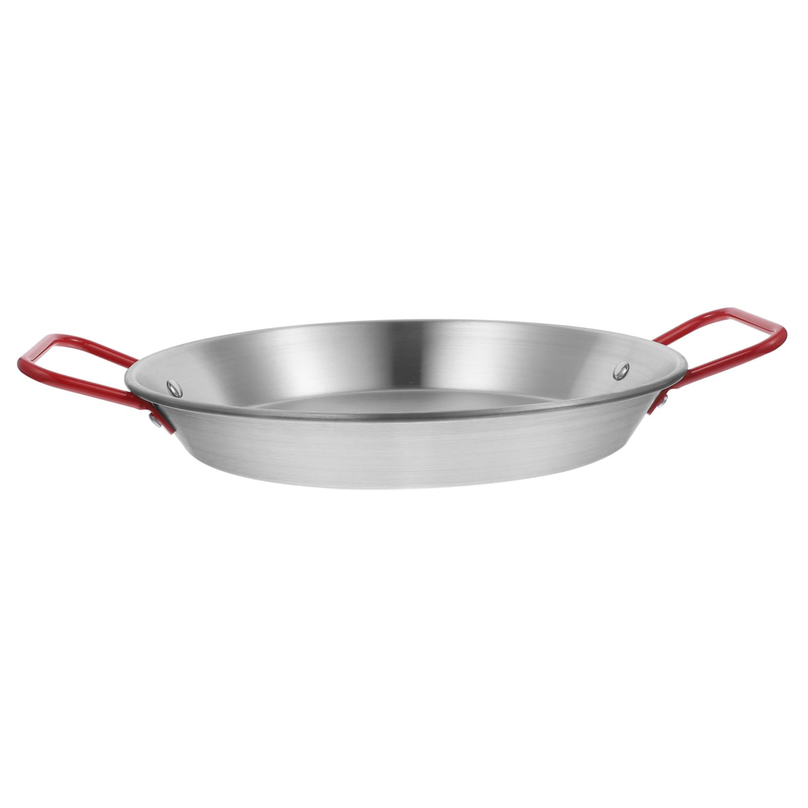 IMIKEYA Kitchen Supplies Stir Frying Pans with Steamer Enameled Steel Paella Pan Wok Frying Pan Cooking Pan Frypan Non Stick Fry Pan Stainless Cookware Non Stick Paella Pan Skillet Silver