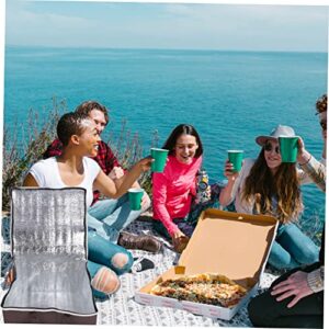 CIYODO 1pc Cake Packing Bag Pizza Lunch Bag Insulated Take-Out Insulated Bag Heated Lunchbox Food Insulation Bag Heated Takeaway Bag Thermal Reusable Lunch Bag Non-Woven Fabric Coffee