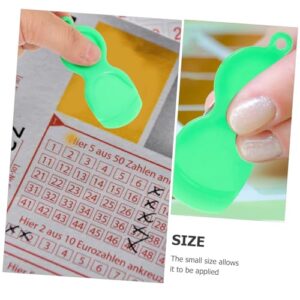 WHAMVOX 5pcs Scratcher Spatula Scratcher Tools Scratch off Tool for Tickets Sticker Scratching Tool Scratch off Tools Scraper for Cards Portable Scraper Plastic Green