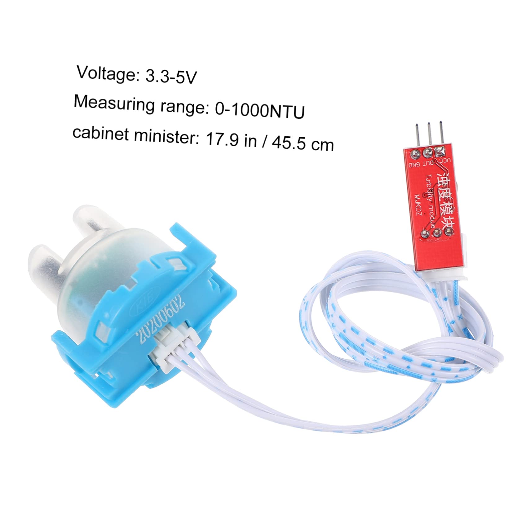 OUNONA Module Industrial Turbidity Sensor Dishwasher Turbidity Sensor Turbidity Tester 3.3-5v Turbidity Water Quality Detection Turbidity Transducer Water Turbidity Sensor Plastic Blue