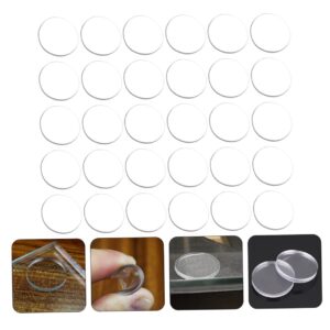 Cabilock 30pcs Gasket Furniture Protectors Leg Protectors for Chairs Table Leg Pads Bumper Protective Pads Furniture Protect Pads Furniture Gripper Clear Desk Protector Transparent Rubber