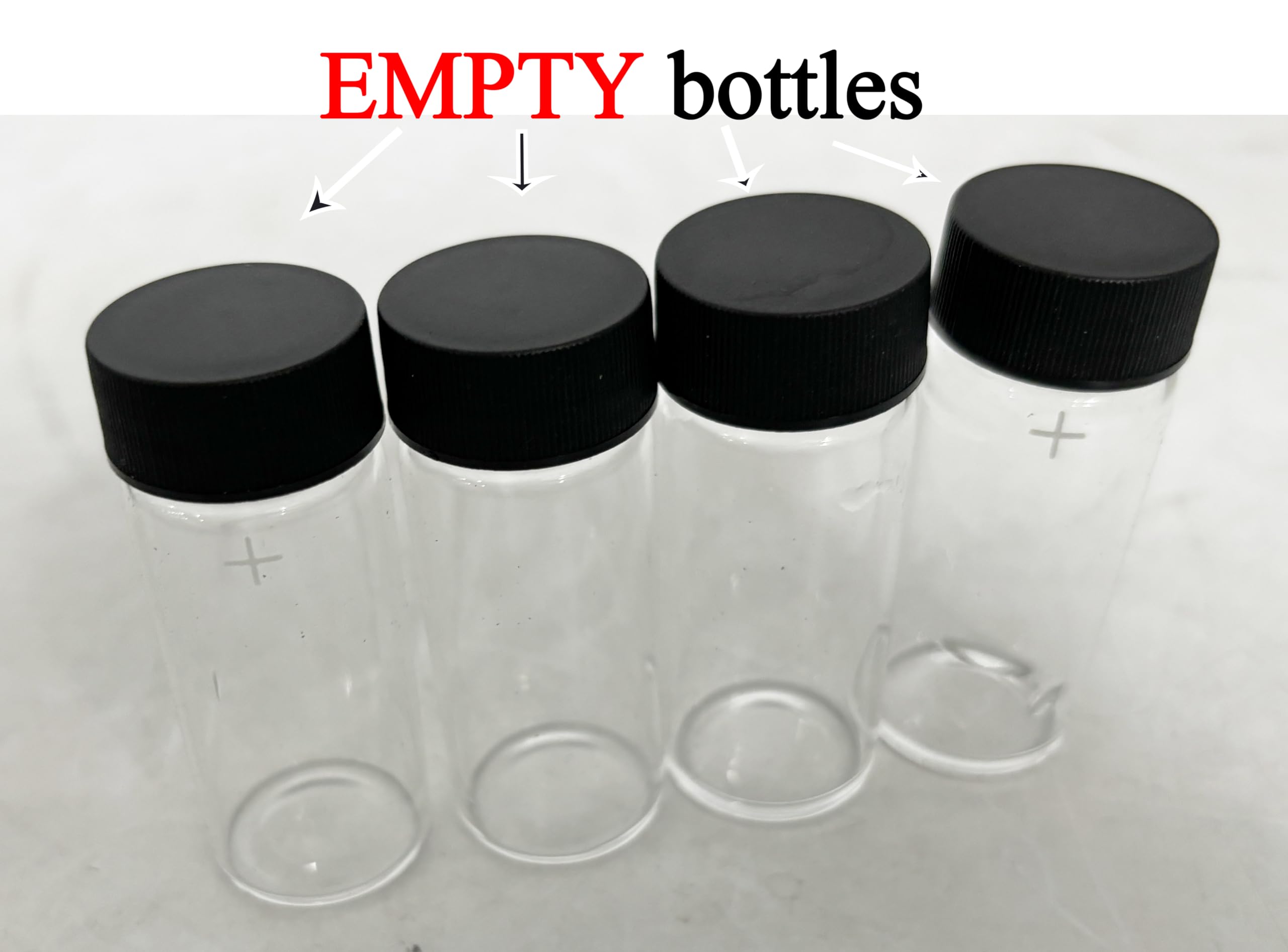 HFBTE Turbidity Meter Bottles 4 Sample Bottles (Two Sets) Turbidimeter Sample Bottles Turbidimeter Solution Empty Bottles Turbidity Sample Test Tubes for SGZ Series