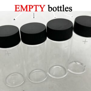 HFBTE Turbidity Sample Test Tubes 4 Sample Bottles (Two Sets) Turbidity Meter Bottles Turbidimeter Sample Bottles Turbidimeter Solution Bottles for SGZ Series