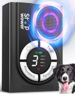 dog training & behavior aids,anti barking device and dog bark control device of 33ft range,dog barking deterrent with 3 levels,outdoor dog barking control device with waterproof bark box