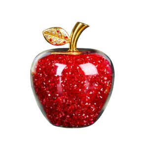 lovskoo crystal apples christmas eve gifts for her romantic ornamental apples display christmas decor nightmare before christmas decorations indoor christmas party christmas nativity religious