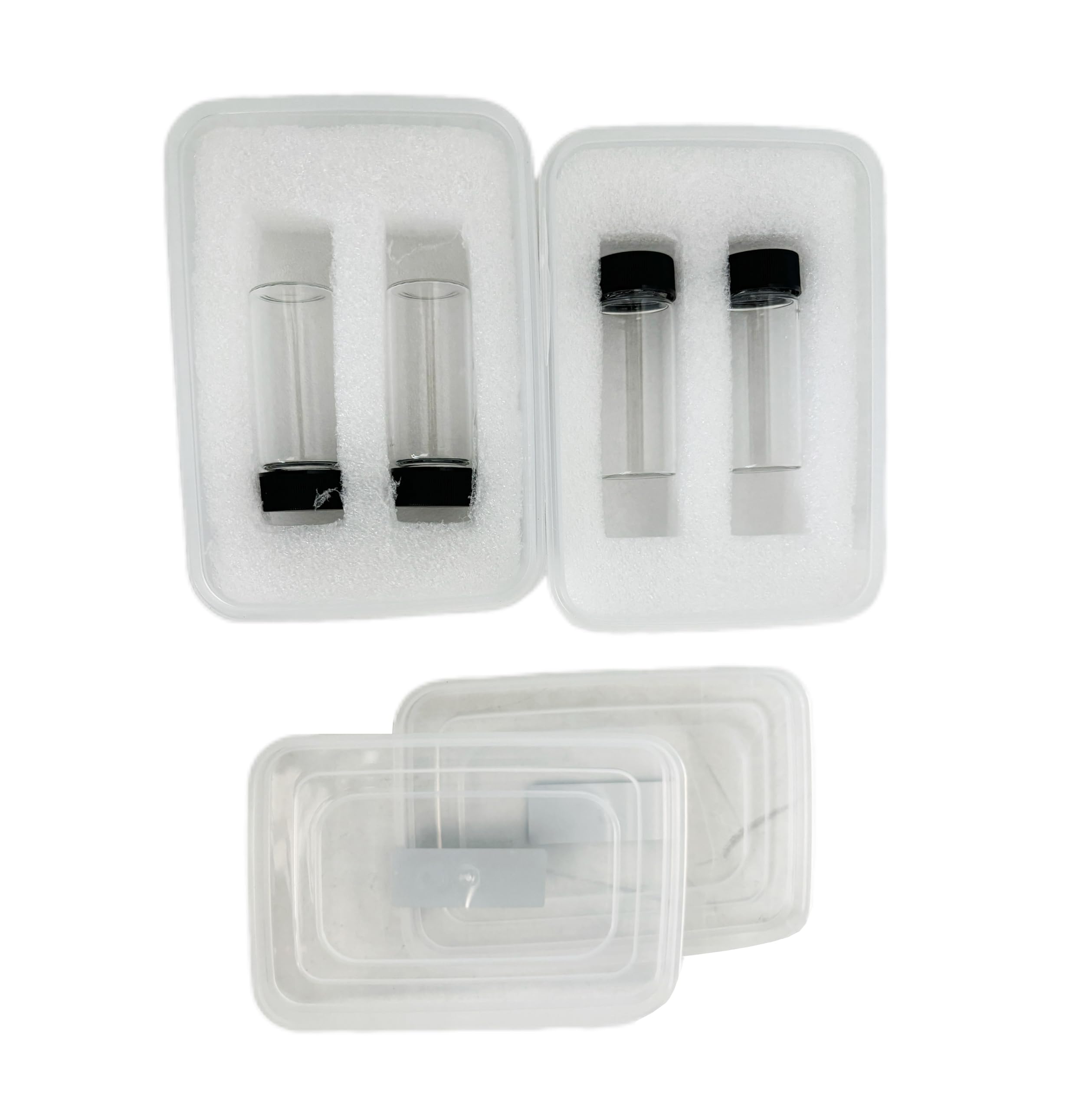 HFBTE Turbidity Sample Test Tubes 4 Sample Bottles (Two Sets) Turbidity Meter Bottles Turbidimeter Sample Bottles Turbidimeter Solution Bottles for SGZ Series