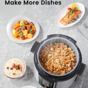 COMFEE’ Pressure Cooker 6 Quart with 13 Cooking Functions, Olla de Presion Non-Stick Pot Yogurt Maker Rice Cooker Slow Cooker Sauté Steamer, Healthy Ceramic Inner Pot