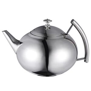 stainless steel pot filter strainer kettle coffee mug with lid stove safe teapot water carafe with lid home espresso machine vintage coffee maker coffee pot silver vintorky