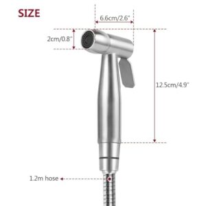 Star20XX Bidet Sprayer for Toilet, Handheld Cloth Diaper Sprayer, Bathroom Bidet Accessory Attachment with Hose (Brushed Nickel)